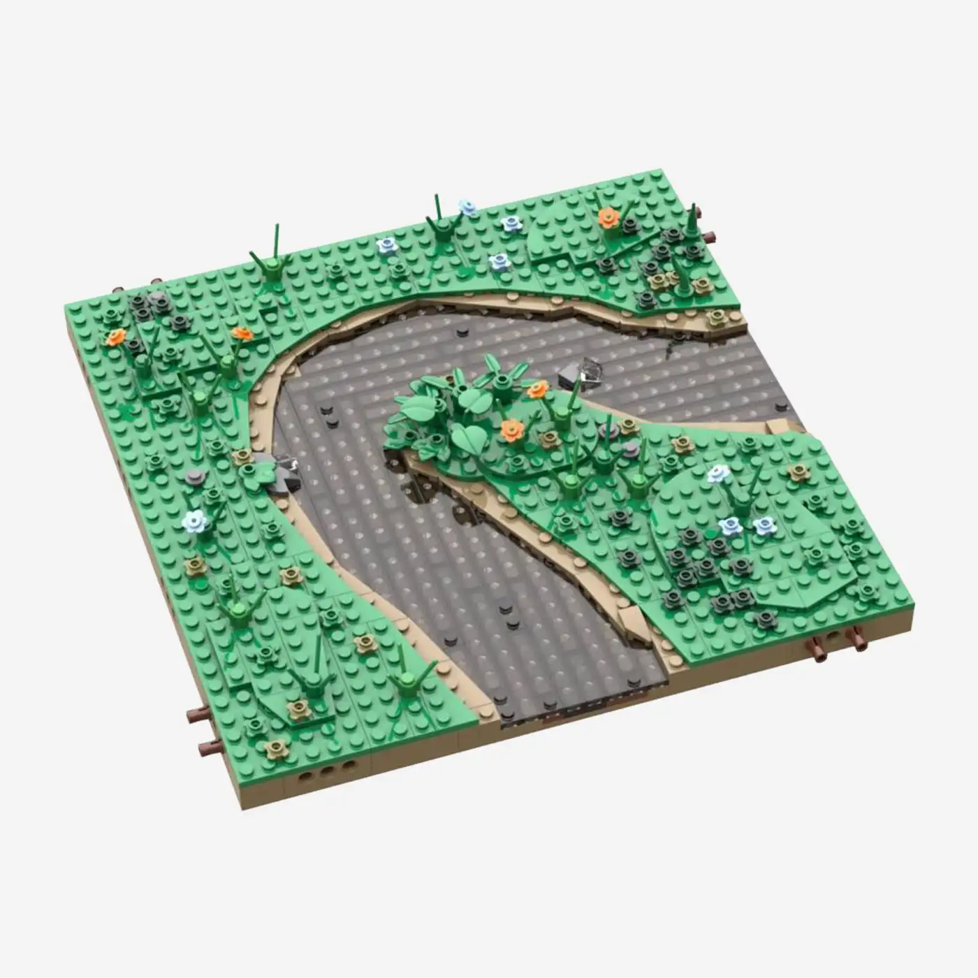 Buy Modular landscape system: meandering stream online | BlueBrixx