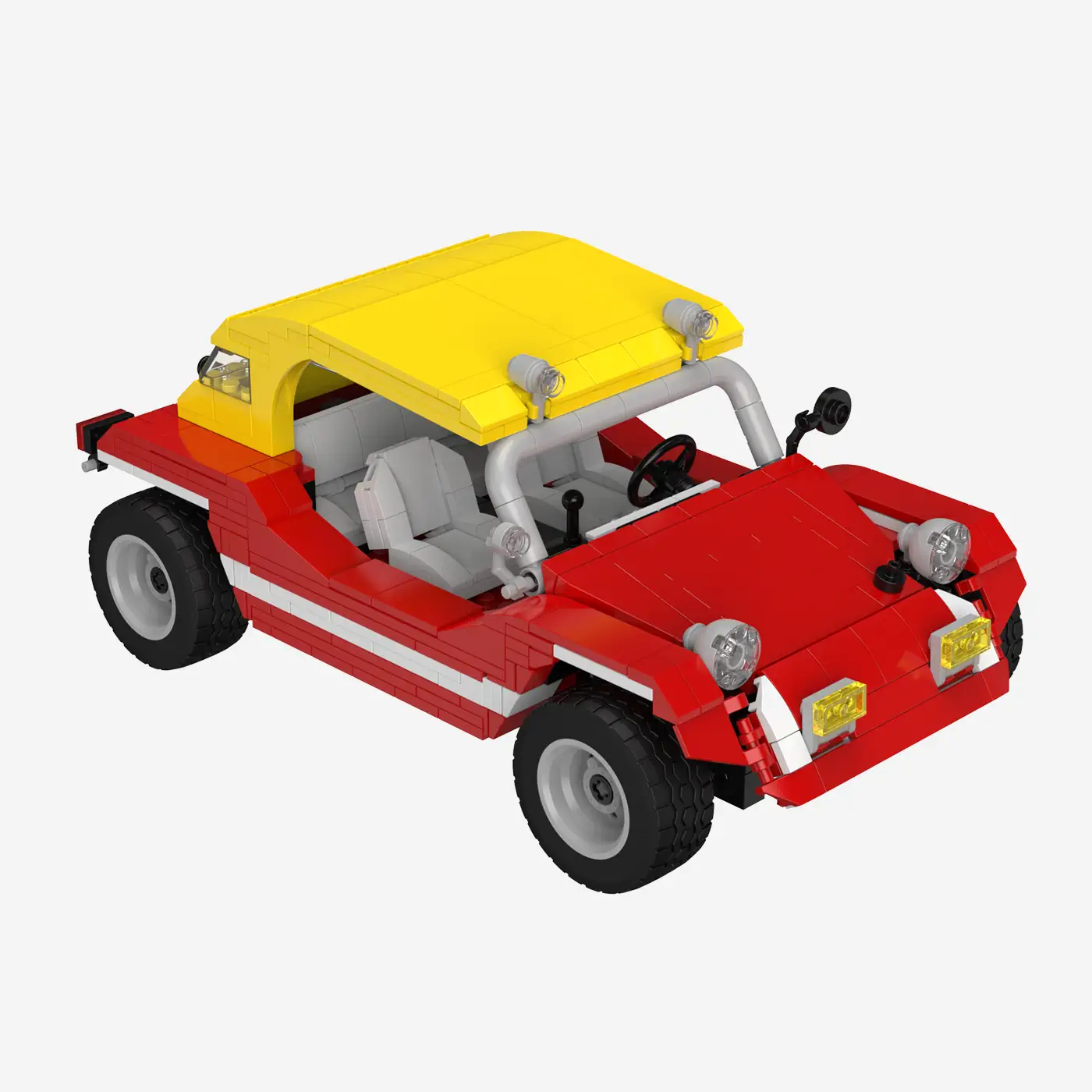 Buy Red buggy with yellow roof online | BlueBrixx