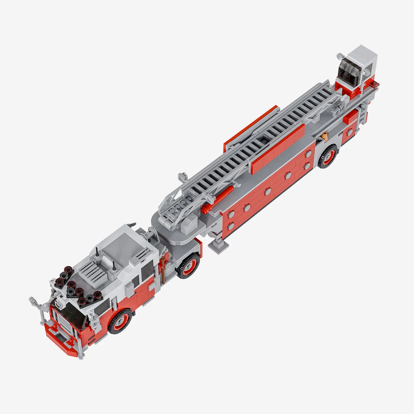 Buy Seagrave Tiller Ladder red/white online | BlueBrixx