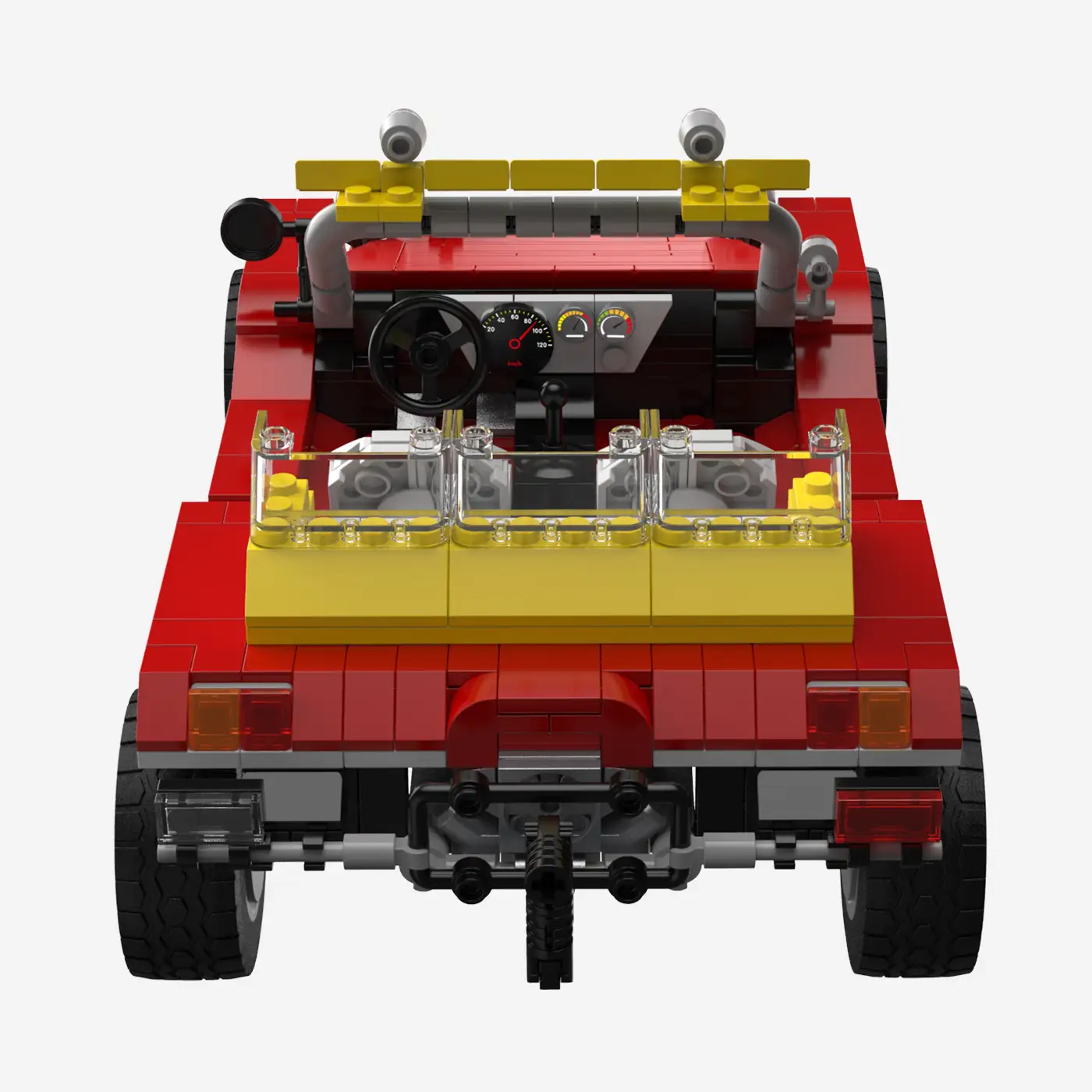 Buy Red buggy with yellow roof online | BlueBrixx