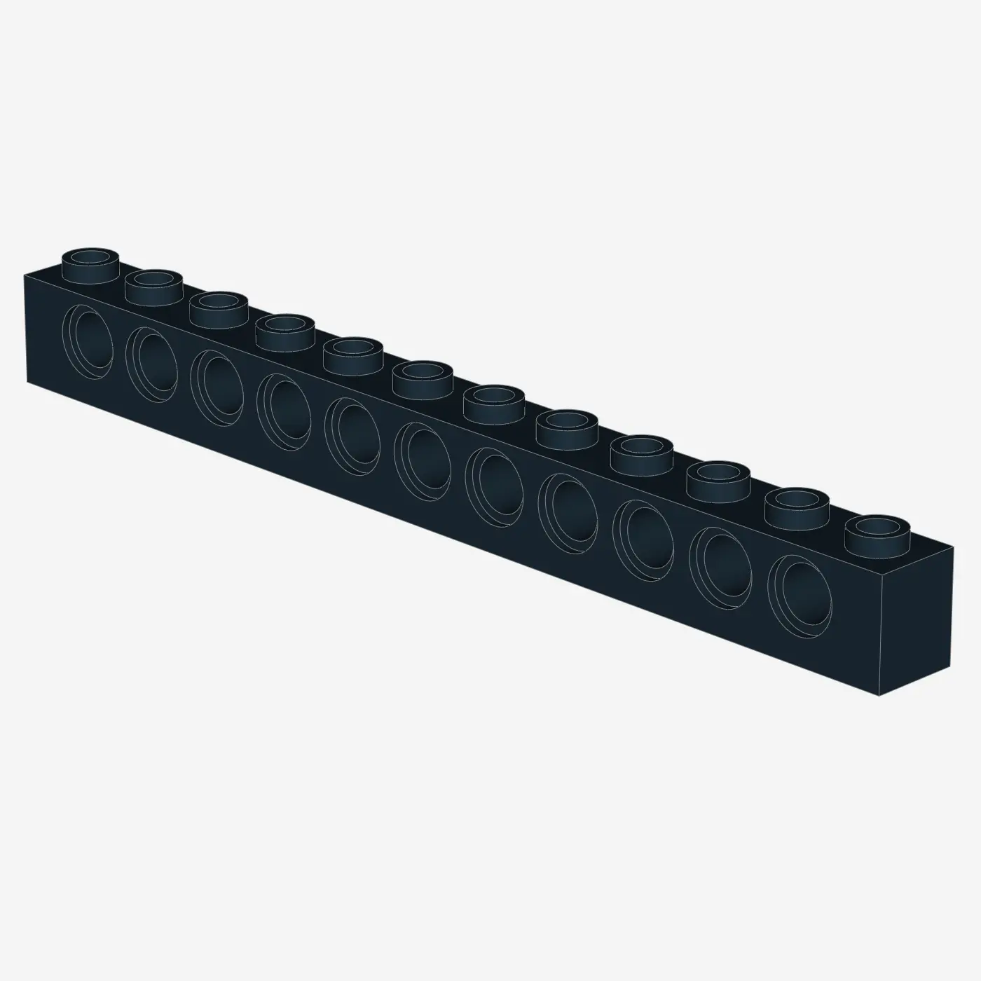 TECHNIC BRICK 1X12, Ø4,9 X 10 | 604215