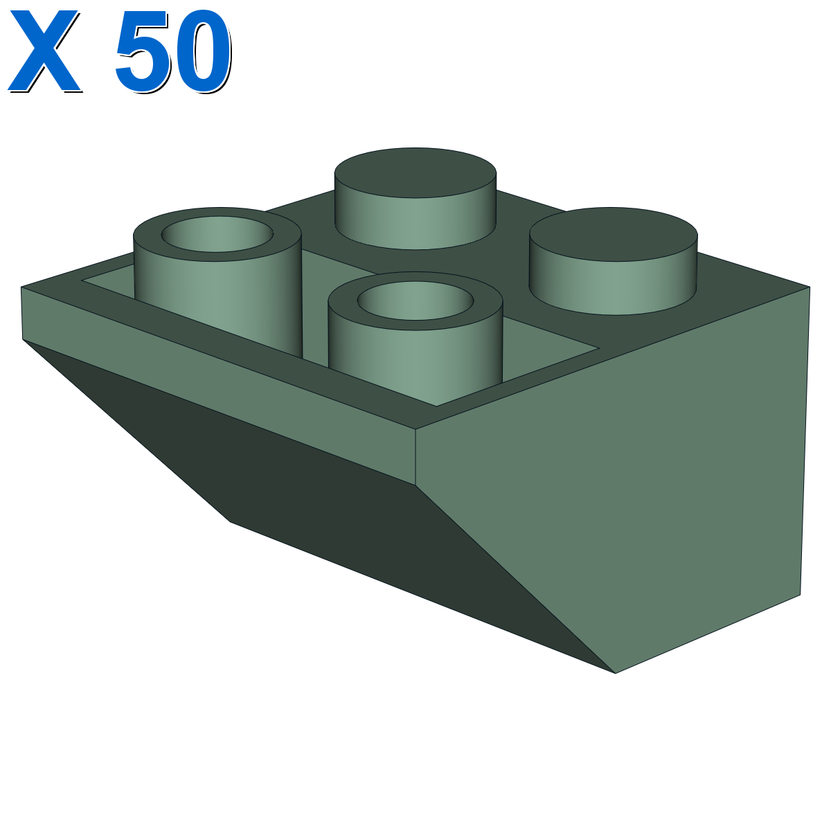 ROOF TILE 2X2/45 INV. X 50 online kaufen | BlueBrixx