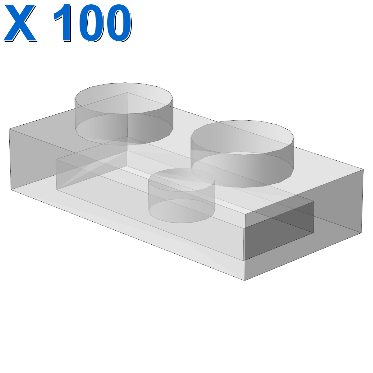 PLATE 1X2 X 100 online kaufen | BlueBrixx